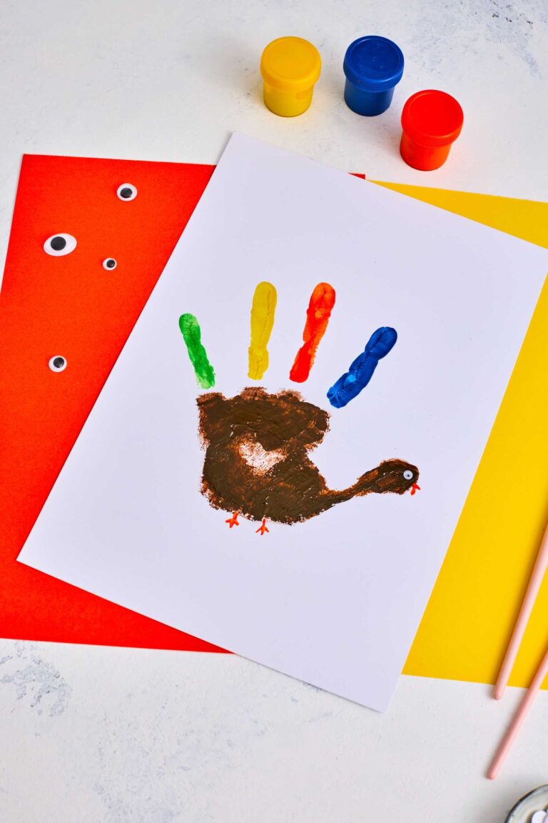 Easy Handprint Turkey Craft - A Sweet & Simple Thanksgiving Keepsake ...
